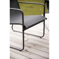 China Metal Furniture Patio Set for Backyard Garden AJUNION 4 Seater Conversation Lounge Set for sale