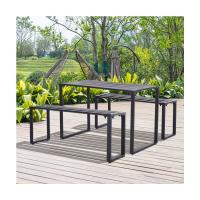China AJUNION Outdoor Furniture Set for Leisure Facilities Dining Tables Benches and Gardens for sale