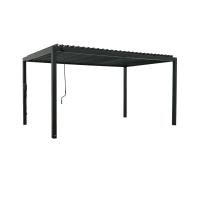 China Steel Frame AJUNION 16X10 Metal Pergola for Louvered Roof Garden Outdoor Bioclimatic for sale