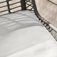 China Metal Frame Garden Set 4 Seating Balcony Furniture Plastic Rattan Patio Furniture for sale