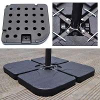 China Modern Design 50L x 50W x 7.5Hcm Plastic Umbrella Base Stand with Water or Sand Filled for sale