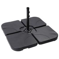 China Modern Design 50L x 50W x 7.5Hcm Plastic Umbrella Base Stand with Water or Sand Filled for sale