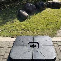 China Modern Design 50L x 50W x 7.5Hcm Plastic Umbrella Base Stand with Water or Sand Filled for sale