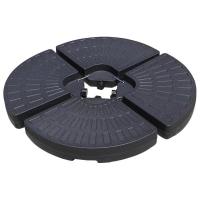 China Outdoor Furniture AJUNION 4 PCs Portable Round Parasol Base with Filled Sand or Water for sale