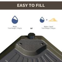 China Outdoor Furniture AJUNION 4 PCs Portable Round Parasol Base with Filled Sand or Water for sale