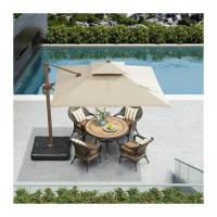 China 360 Degree Rotating Offset Patio Umbrella with LED Light Your Garden's Ideal Choice for sale