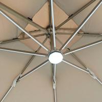 China 360 Degree Rotating Offset Patio Umbrella with LED Light Your Garden's Ideal Choice for sale