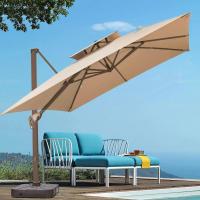 China 360 Degree Rotating Offset Patio Umbrella with LED Light Your Garden's Ideal Choice for sale
