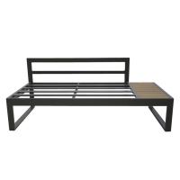 China Garden Set AJUNION L Shape Sectional Sofa with UKFR Cushion and Aluminum Frame for sale