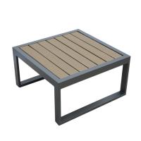 China Garden Set AJUNION L Shape Sectional Sofa with UKFR Cushion and Aluminum Frame for sale