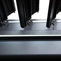 China Outdoor Aluminum Bioclimatic Canopy AJUNION Waterproof Louver Garden Pergolas Bridge for sale