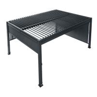China Outdoor Aluminum Bioclimatic Canopy AJUNION Waterproof Louver Garden Pergolas Bridge for sale