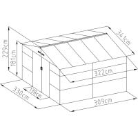 China 120kg Capacity Color Steel Plate Galvanized Steel Garden Building Shed with Air Vents for sale