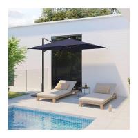 China AJUNION 10ft Aluminum Luxury Patio Umbrella Auto Tilt Waterproof Parasol for Outdoor for sale