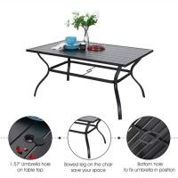 China Outdoor Dining Set with Stackable Chair AJUNION Metal Space Restaurant Furniture for sale