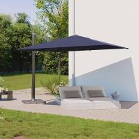 China AJUNION 10ft Aluminum Luxury Patio Umbrella Auto Tilt Waterproof Parasol for Outdoor for sale