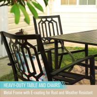 China Outdoor Dining Set with Stackable Chair AJUNION Metal Space Restaurant Furniture for sale