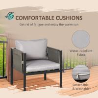 China Outdoor Furniture Lounge Set AJUNION Aluminum Patio Furniture Set Specific Garden Set for sale