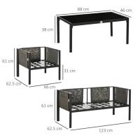 China Outdoor Furniture Lounge Set AJUNION Aluminum Patio Furniture Set Specific Garden Set for sale