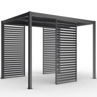 China Arches Design AJUNION 3x4M Aluminum Bioclimatic Louvered Pergola for Outdoor Living for sale