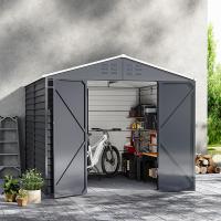 China 43kg AJUNION Metal Garden House Storage Building Shed Waterproof and Durable Solution for sale