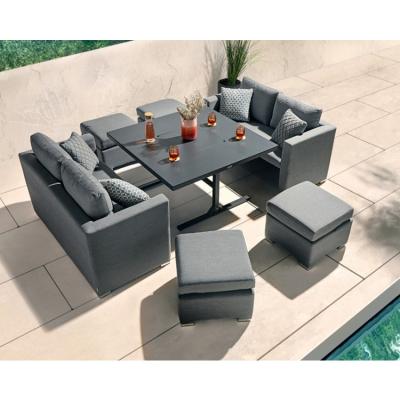 China Modern Design Garden Furniture Sofa Set with Firepit Table Table Size W126 x D126 x H71cm for sale