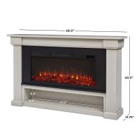 China Electric Fireplace Cabinet with Firewood Storage and 100 BTU Heat Output Remote Control for sale
