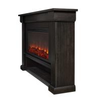 China Electric Fireplace Cabinet with Firewood Storage and 100 BTU Heat Output Remote Control for sale