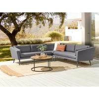 China Modern Design Style Grey Cushion All Weather Fabric Sofa Set Furniture for Villa Garden for sale