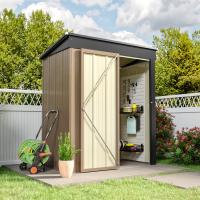 China Waterproof Metal Storage Shed Steel Garden House Color Steel Plate Galvanized Steel for sale