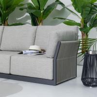 China Modern Luxury Patio Furniture Fabric Sofa Garden Set for Villa Garden Modern Style for sale
