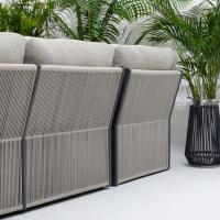 China Modern Luxury Patio Furniture Fabric Sofa Garden Set for Villa Garden Modern Style for sale