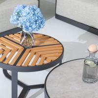 China Modern Luxury Patio Furniture Fabric Sofa Garden Set for Villa Garden Modern Style for sale