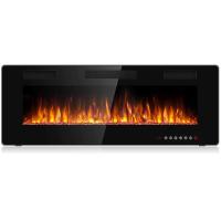 China Wall Mounted Electric Fireplace 12 Flame Color Options and Remote Control Included for sale