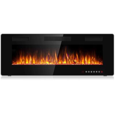 China Wall Mounted Electric Fireplace 12 Flame Color Options and Remote Control Included for sale