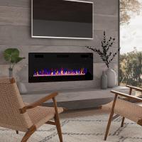 China Wall Mounted Electric Fireplace 12 Flame Color Options and Remote Control Included for sale