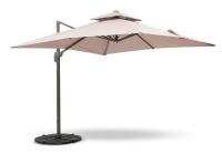 China Double Top Patio Umbrella Garden Parasol Waterproof Canopy AJUNION W300xD300xH260cm for sale
