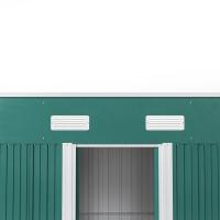 China Color Steel Plate Metal Garden Storage Shed 2 Air Vent for Tools Bike Galvanized Steel for sale
