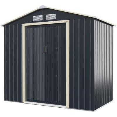 China Large Size Metal Garden Building Shed with 4 Vents 43kg Powder Coated Frame by AJUNION for sale