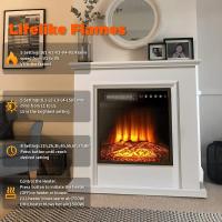 China 18 Inch Electric Fireplace Wall Mounted with Adjustable Thermostat and Remote Control for sale