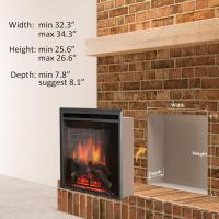 China Experience the Warmth and Ambiance of AJUNION Modern 33inch Electric Fireplace Heater for sale