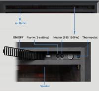China Experience the Warmth and Ambiance of AJUNION Modern 33inch Electric Fireplace Heater for sale