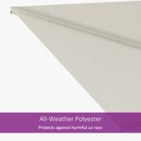 China Modern Design Rectangle Balcony Sun Shade Umbrella with Waterproof Canopy by AJUNION for sale