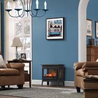 China 1000 Square Feet Heating Area Electric Fireplace with 3D Flame and Eco-friendly Design for sale