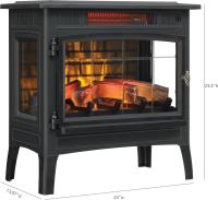 China 1000 Square Feet Heating Area Electric Fireplace with 3D Flame and Eco-friendly Design for sale