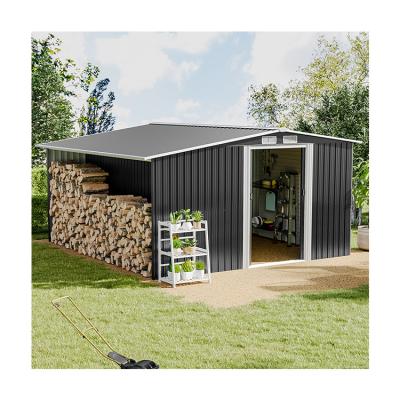 China Rodent Proof AJUNION Outdoor Garden House with Firewood Storage W329xD313xH178cm for sale