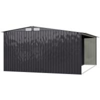 China Rodent Proof AJUNION Outdoor Garden House with Firewood Storage W329xD313xH178cm for sale