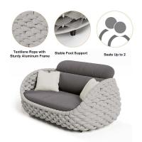 China Outdoor Balcony Villa Commercial Rope Garden Set with Modern Design Style Sofa Lounge for sale