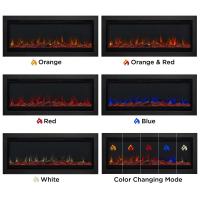 China Modern Wall Mounted Electric Fireplace Insert with 6 Flame Colors and 3d Water Vapor for sale