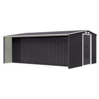 China Rodent Proof AJUNION Outdoor Garden House with Firewood Storage W329xD313xH178cm for sale